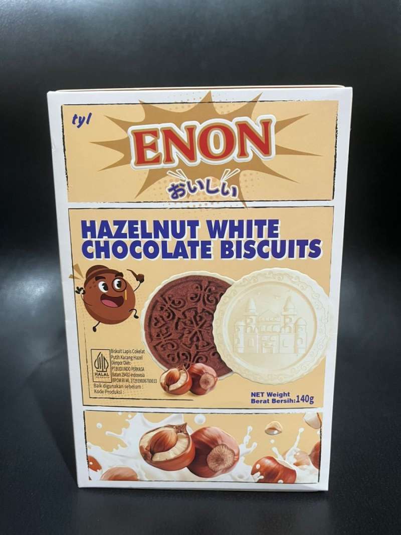 Jual Enon Chocolate Biscuit Cream / Enon Biskuit Cokelat Lapis Cream ...