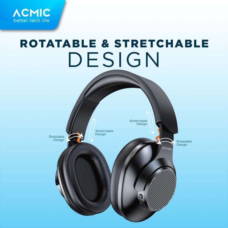 Promo Acmic Airbass Superior Bass & Ultra Light Wireless Headphone ...