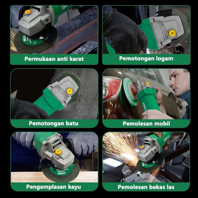 Promo Isku Mesin Gerinda Tangan 850w Angle Grinder Multifunction/hand ...