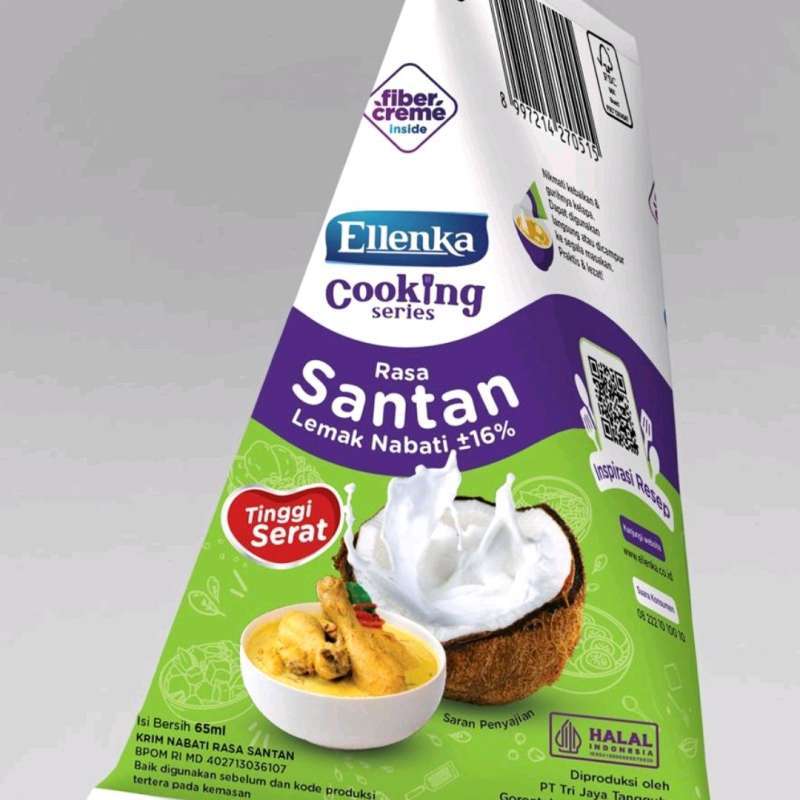 Promo Ellenka Fiber Creme Santan Cair 65ml Diskon 27% Di Seller ...