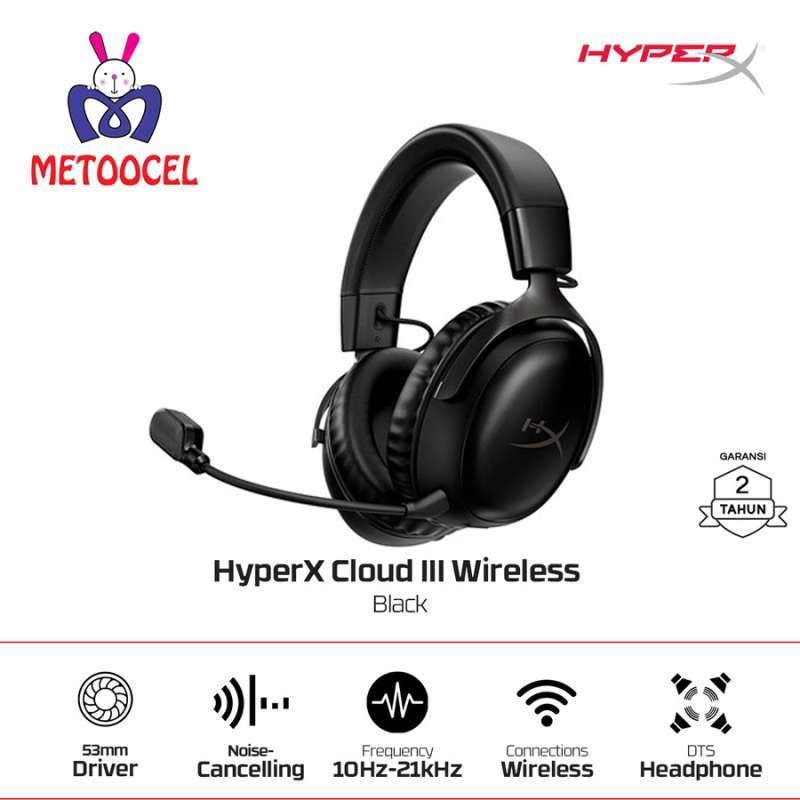 Jual Hyperx Headset Gaming Cloud Iii With Mic Headphone Wired 3.5mm ...