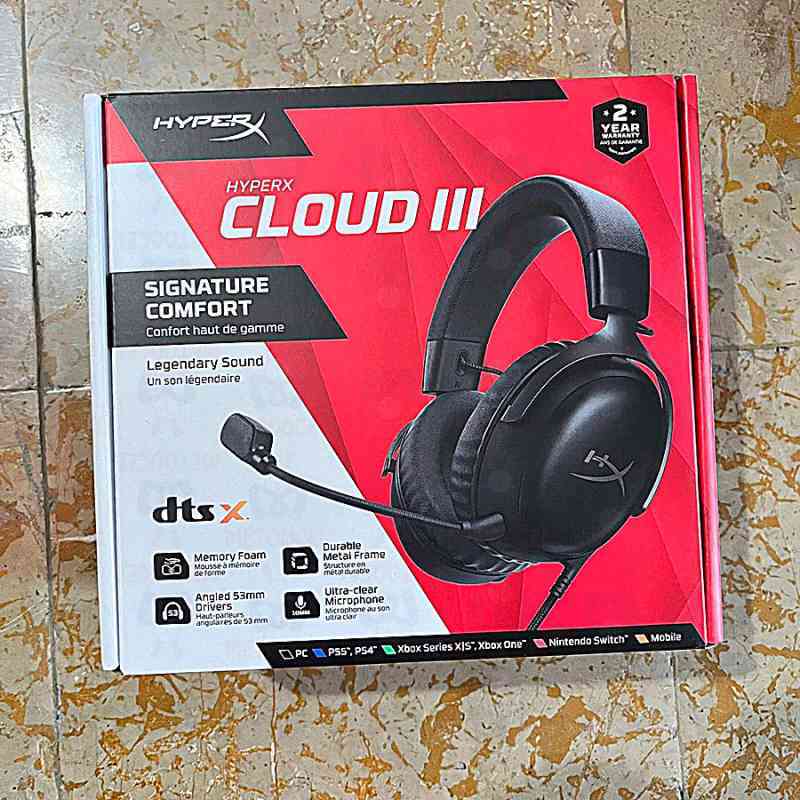 Jual Hyperx Headset Gaming Cloud Iii With Mic Headphone Wired 3.5mm ...