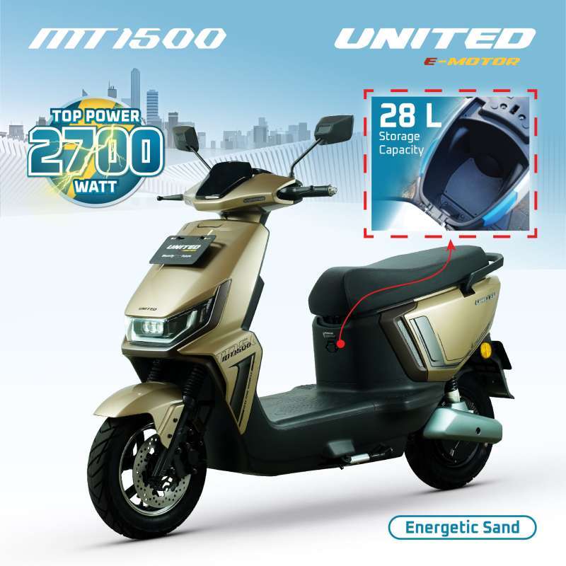 Jual United E-motor Motor Listrik Mt1500 - Otr Jakarta Di Seller United ...