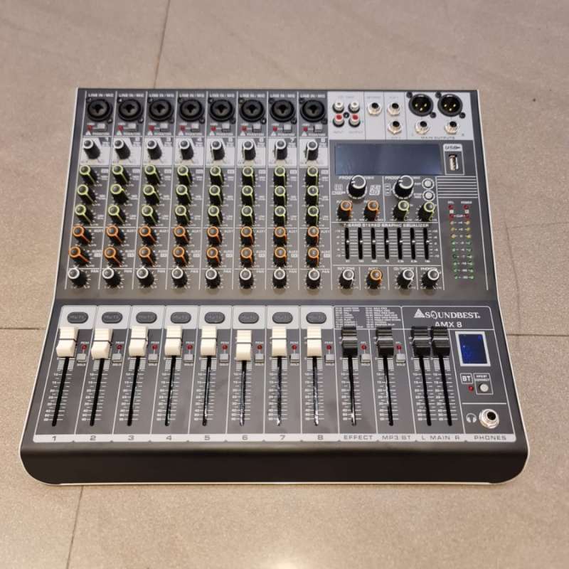 Jual Mixer Soundbest Amx 8 Original 8 Channel Bluetooth Di Seller ...