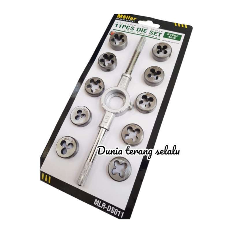 Jual Alat Dies Snei Mollar - Die Set 11 Pcs - Senai Drat Ulir Baut ...