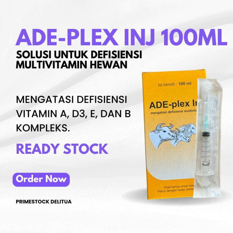 Jual Ade Plex Inj 100ml + Spuit 3ml - Solusi Untuk Defisiensi ...