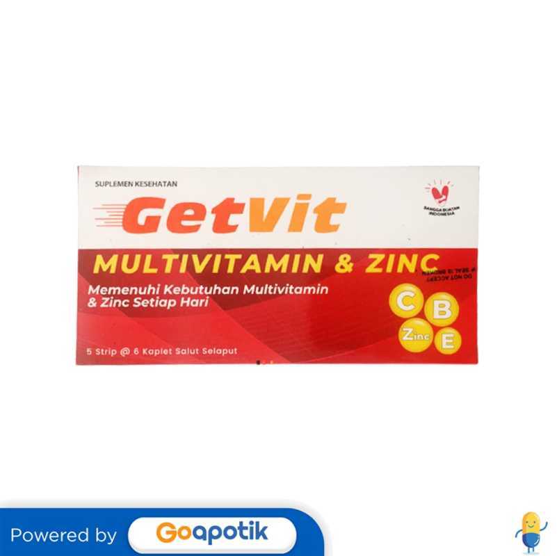 Jual Getvit Multivitamin & Zinc Box 30 Tablet Di Seller Apotek Nur ...