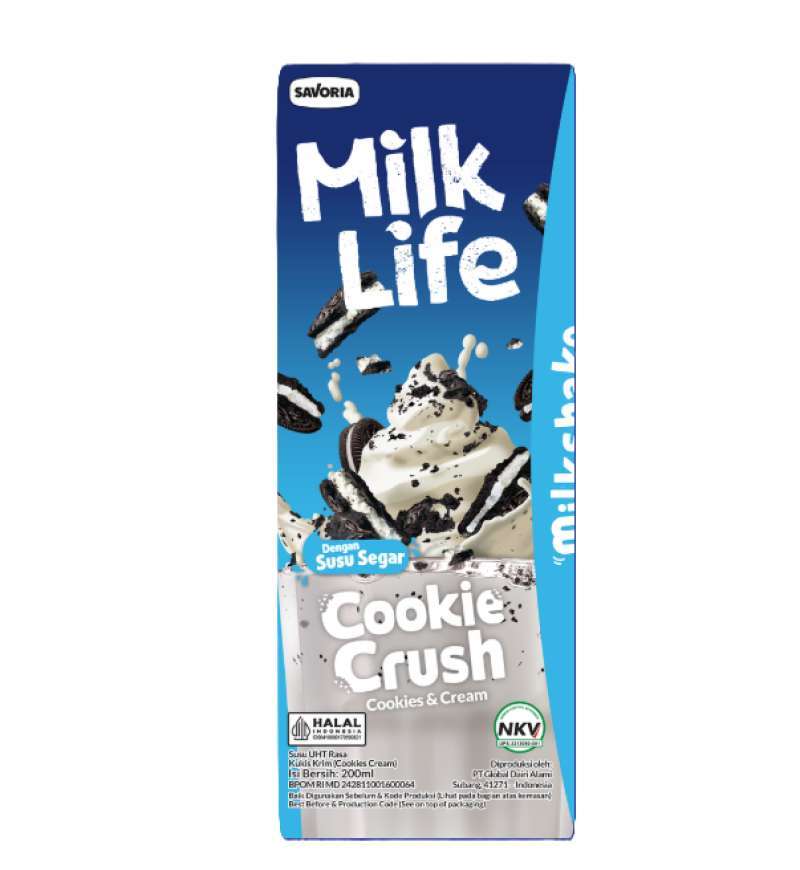 Jual Milk Life Milkshake Uht 200 Ml [karton Isi 24 Pcs] - Cookie Crush ...