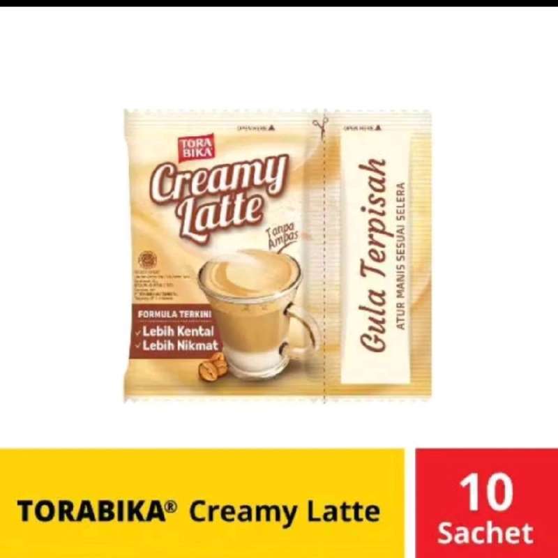 Jual Kopi Torabika Creamy Latte Renceng Isi 22gr Gula Terpisah - Susu ...