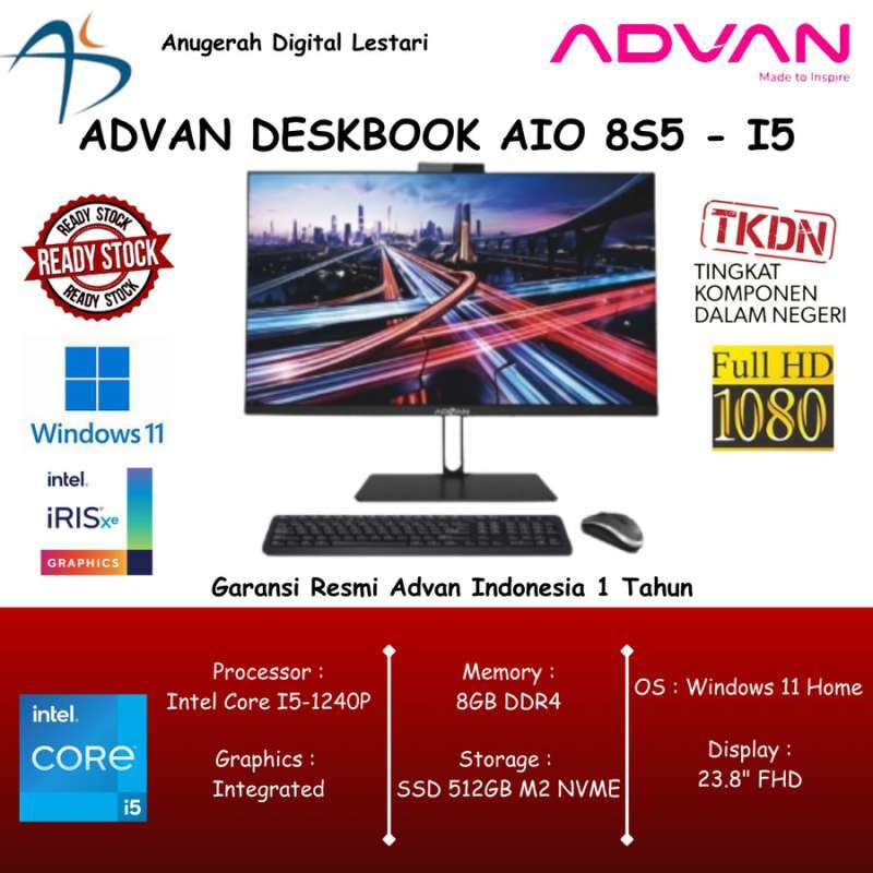 Advan Aio I5 16 GB 🔥 Harga & Spesifikasi Terbaru November 2025