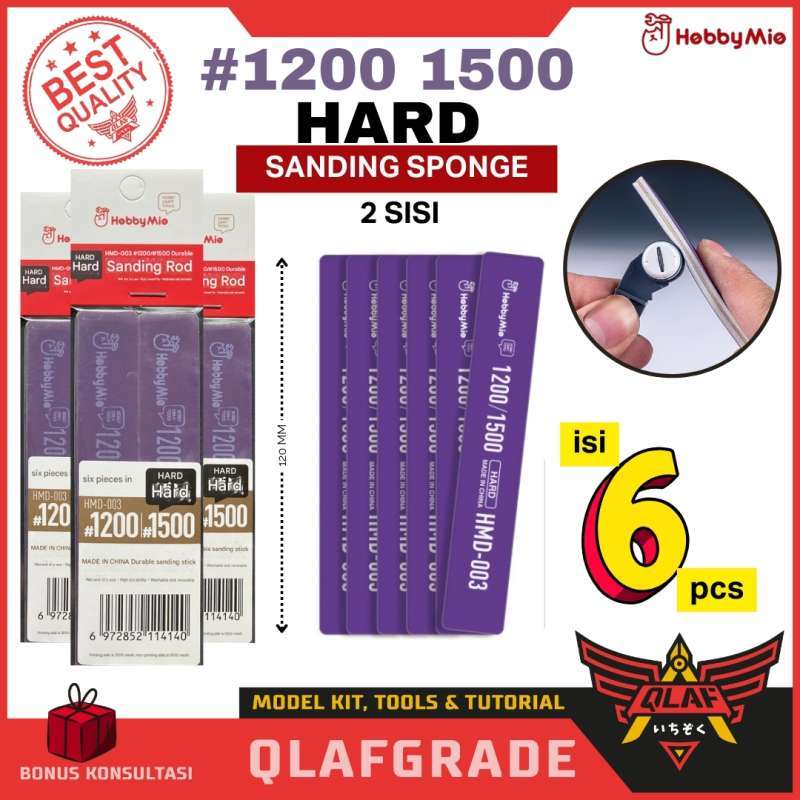 Jual Sanding Board Hard 1200 1500 Hobby Mio - Amplas File Stick Hmd-003 ...