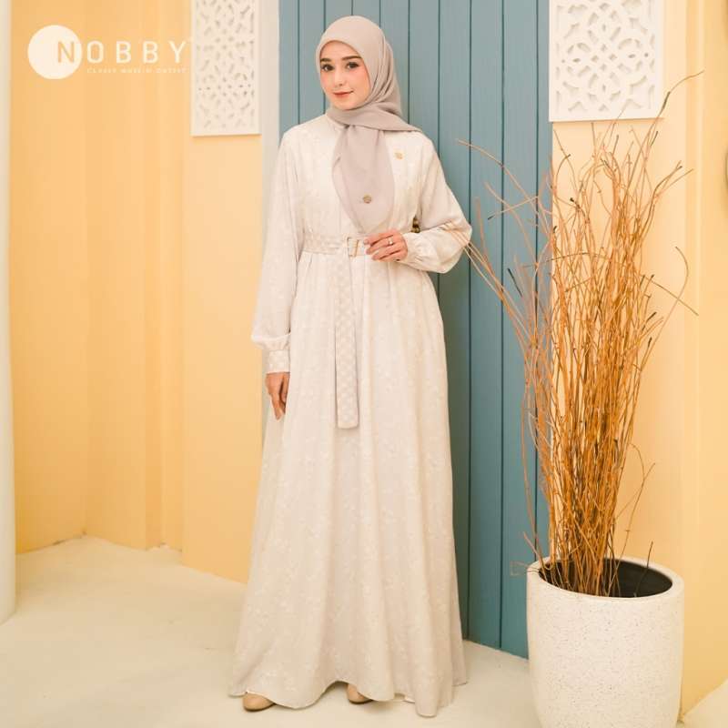 Jual Nobby Gema Dress Bahan Polly Ceroline Di Seller Nobby - Kedaung ...