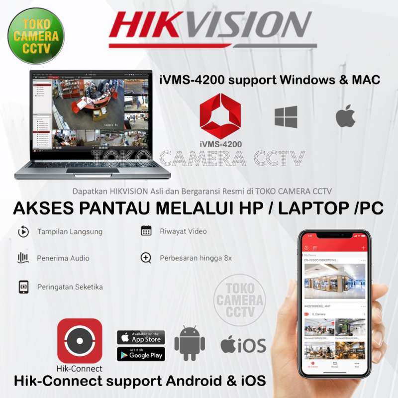 Jual Hikvision Ds-2cd1141g2-liu 4mp Kamera Cctv Ip Camera Poe Audio Dome Smart Light Di Seller ...