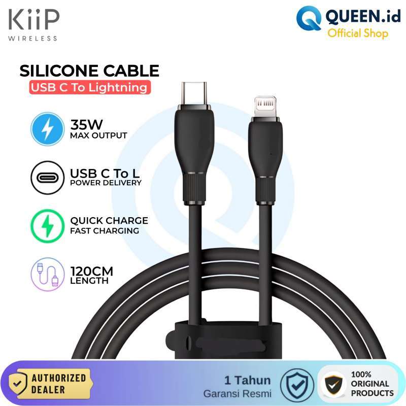 Promo Kiip Kabel Data Charger USB Type C To Lightning Ip 35W 1.2m Pd ...