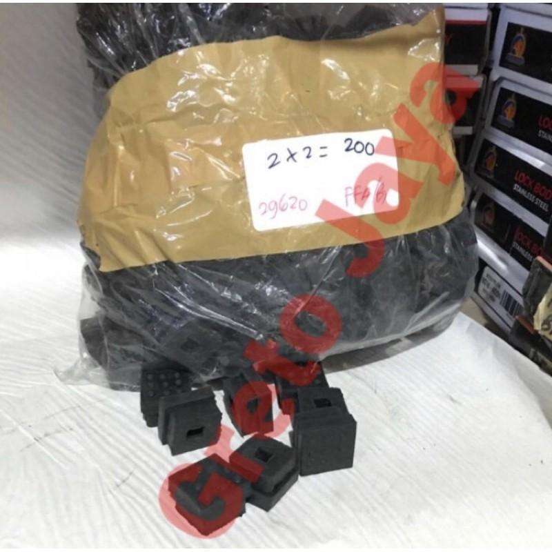 Jual ( 2x2 ) Kaki Karet Kotak Besi Tutup Pipa Holo Hollow Aluminium 2 X ...