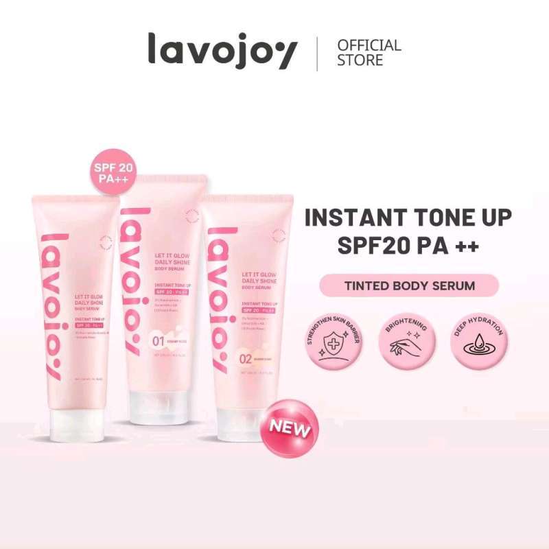 Jual Lavojoy Let It Glow Daily Shine Body Serum Instant Tone Up Spf 20 Pa++ Shade 00, 01, 02 ...
