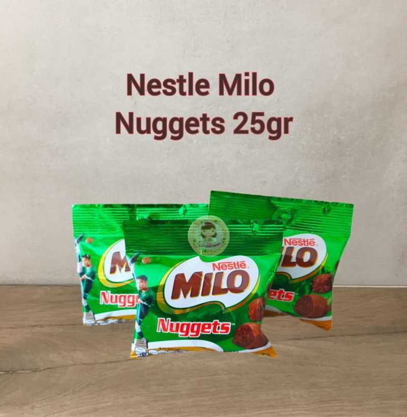 Jual Milo Nugget 1 Dus Nestle Milo Dilapisi Coklat 25 Gr ( Ds Bgr ) Di ...