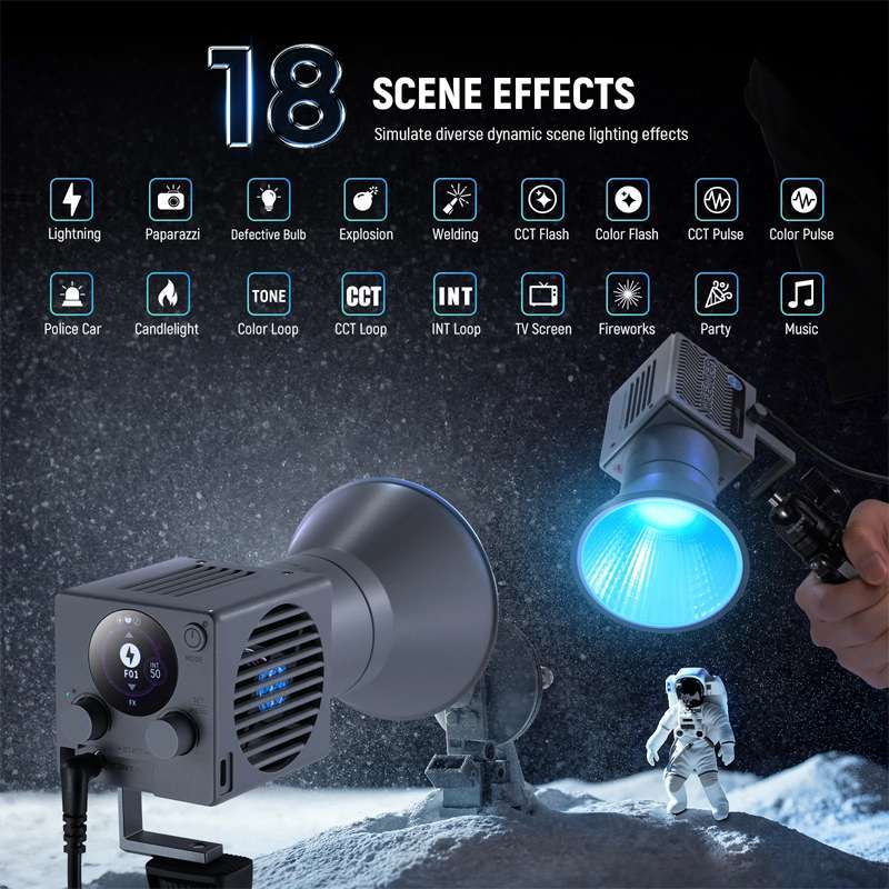 Promo Jpc Kemang Neewer Hs60b Bi-color / Hs60c Rgb 60W Portable Mini ...