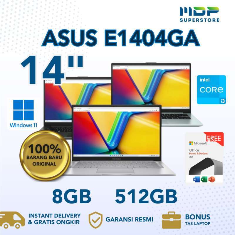Jual Laptop Asus Vivobook Go 14 E1404ga Intel I3 N305 8gb Ssd 512gb 14 ...