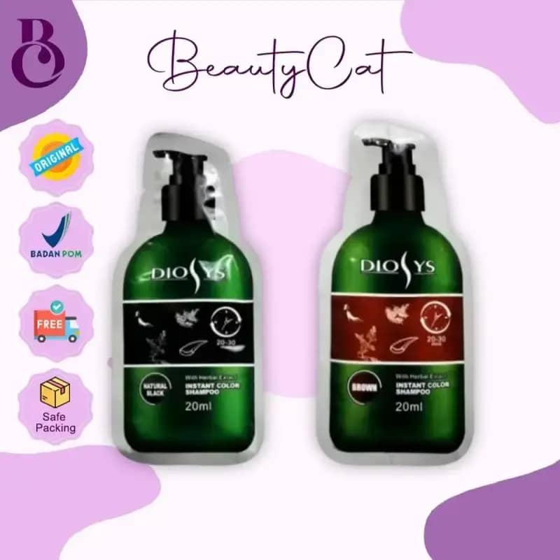 Jual Diosys Instant Color Shampoo 20ml - Brown Di Seller Beautycat_id ...