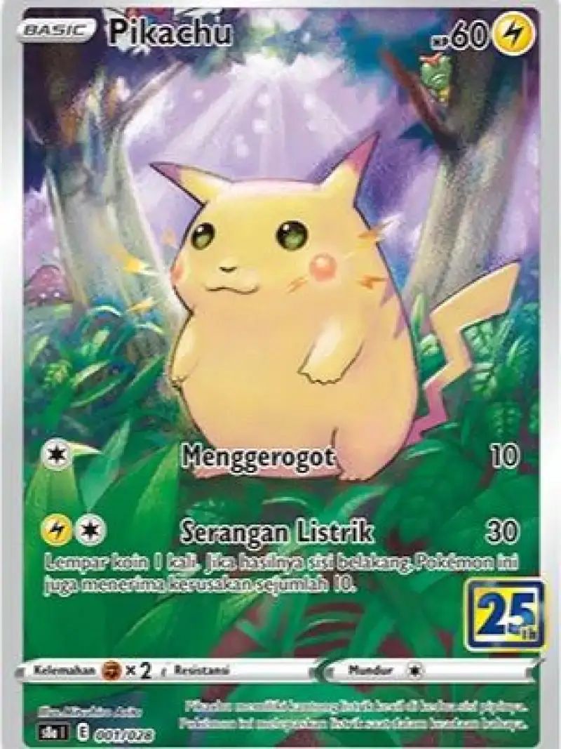 Jual Pikachu 25 Th Tcg Card 🏷️ Original Terbaru, Terlengkap, & Harga ...