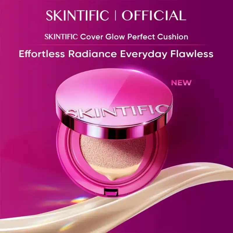 Promo Skintiflc Cover Glow Perfect Pink Cushion | Full Coverage ...