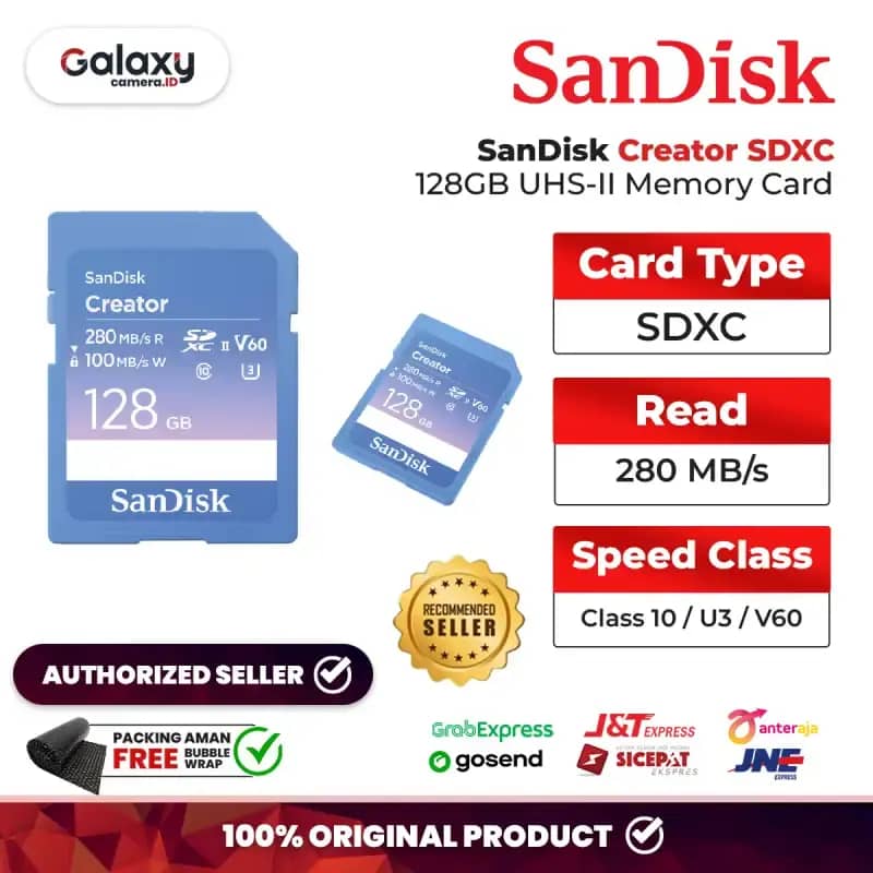 Daftar Harga SD Card Sdxc 128 GB Sandisk 🔥 Original & Spesifikasi ...
