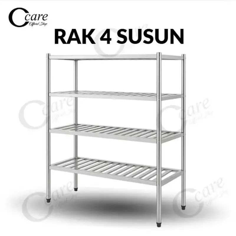 Jual Rak 4 Susun Stainless - Rak Dapur Stainless Mbg Untuk Penyimpanan ...