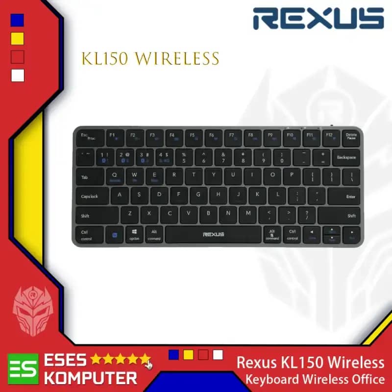 Jual Keyboard Rexus Kl150 Wireless Low-profile | 75% Keyboard Office Di ...
