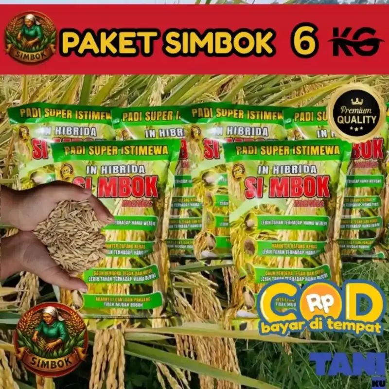 Jual [1kg - 5kg]benih Padi (si Mbok) Simbok Mentes Asli 2025 Original ...