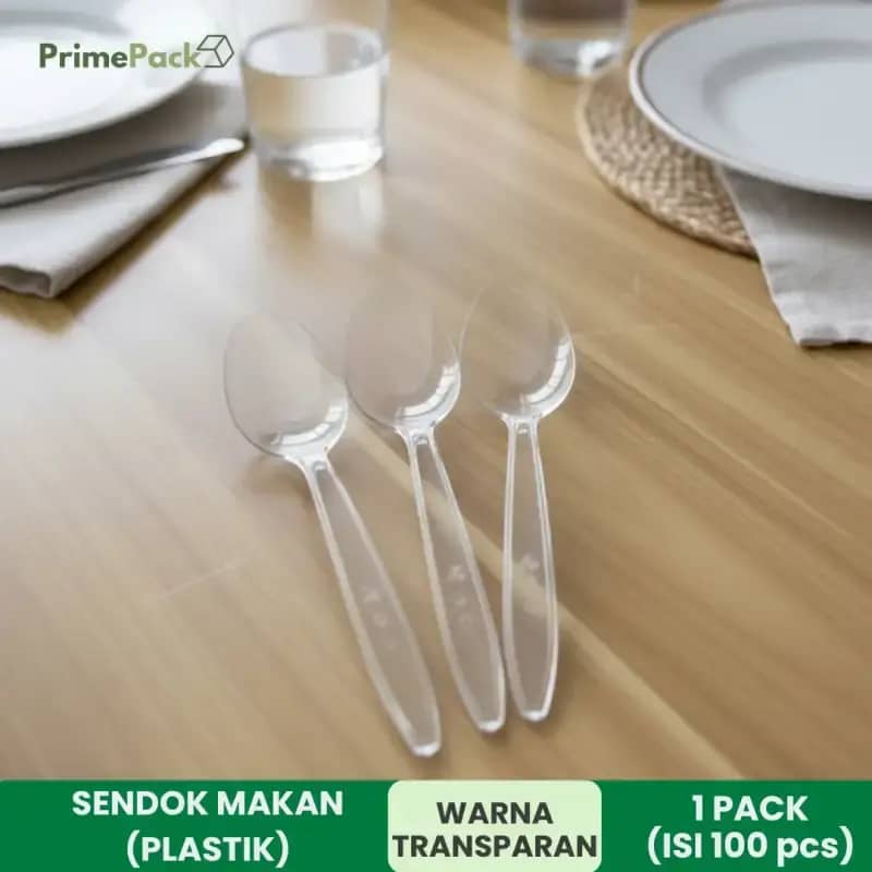 Jual Sendok Makan Plastik Bening 1 Pack 💯 Harga Murah & Kualitas ...