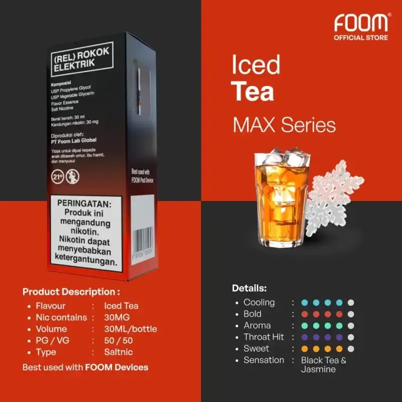 Jual Liquid Saltnic Foom Max Series 30mg 30ml By Foom Lab Di Seller ...