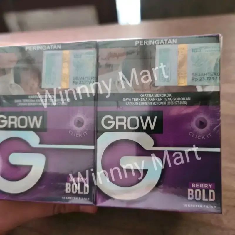 Jual Rokok Grow Berry Bold Ungu Isi 16 Batang - 1 Slop/pres = 10 ...