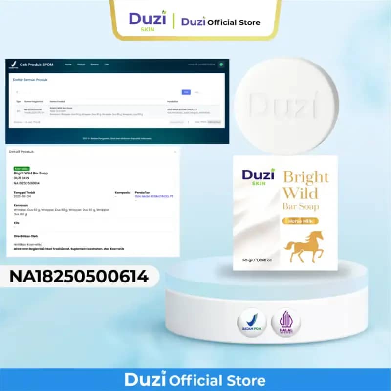 Jual Duzi Skin Bar Soap - Sabun Susu Kuda Pencerah & Pelembap Wajah ...