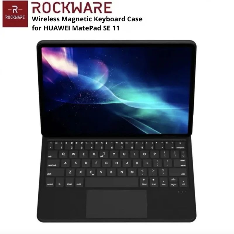 Jual Rockware Wireless Magic Keyboard Case HUAWEI Matepad SE 11 Casing ...