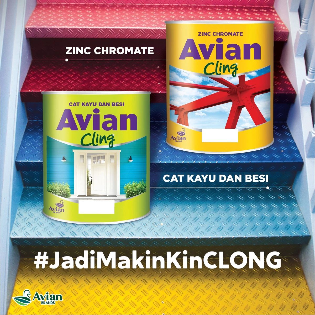 Jual Avian Cling Synthetic Water Based Cat Kayu Dan Besi Putih 1 Ltr Di ...