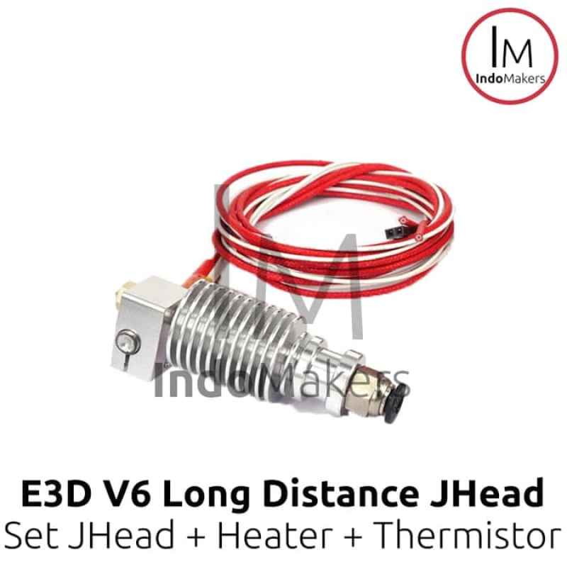 Jual E3d V6 Jhead 3d Printer Hotend Long Distance Dan Heater Dan ...