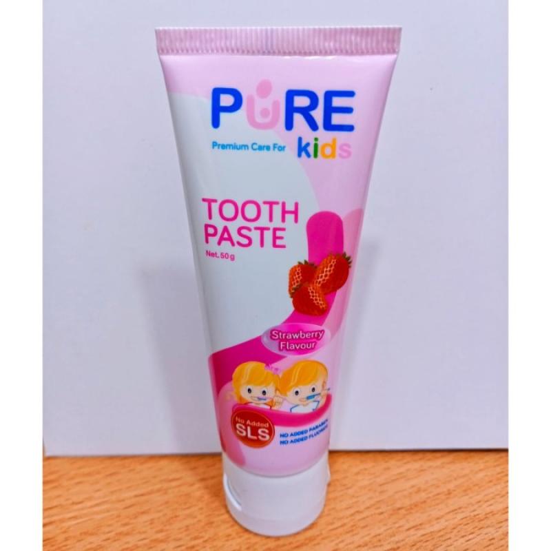 Promo Pure Kids Toothpaste Strawberry & Banana Flavour - 50gr - Kuning ...