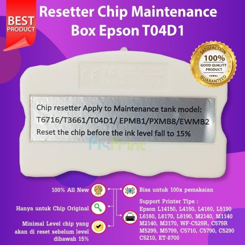 Promo Resetter Maintenance Box T04d1 Printer Epson M1140 M2140 M3170 ...