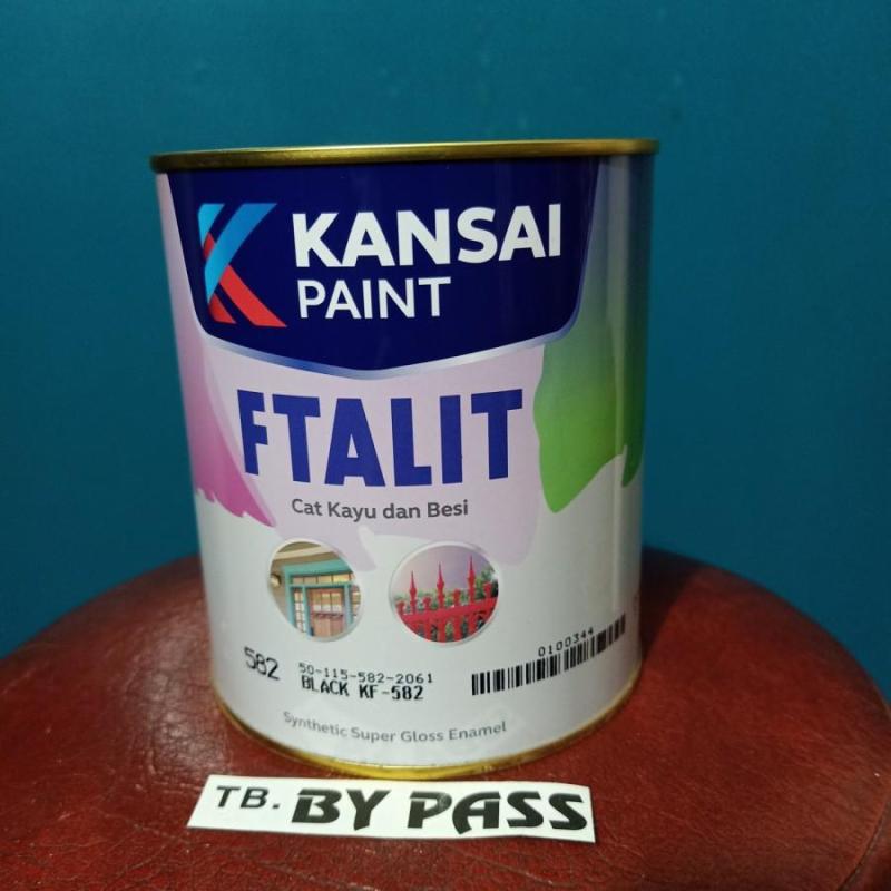 Jual Cat Ftalit Black Kf-582 (115-582) Hitam High Gloss Kemasan 1 Kg Di ...