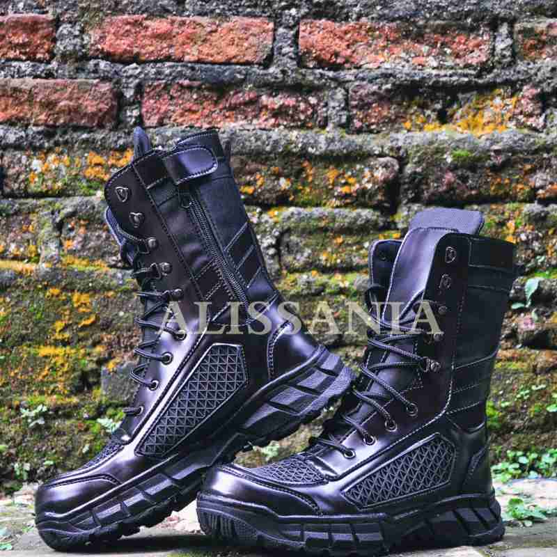 Promo Sepatu Pdl Safety Boots Ujung Besi Dinas Lapangan - 40 Hitam ...