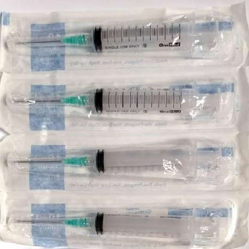 Jual JARUM SUNTIK SPUIT SYRINGE NEEDLE 10 ml (OneMed) di Seller Duta ...