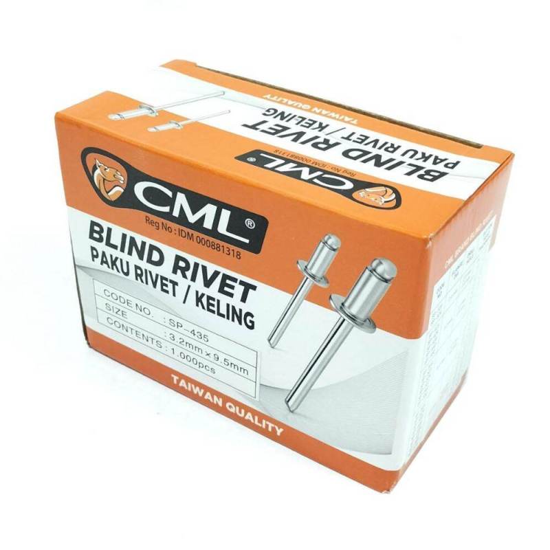Jual Paku Rivet Sp 435 Isi 100pcs / Paku Lipet 3,2mm X 9,5mm Camel Di ...