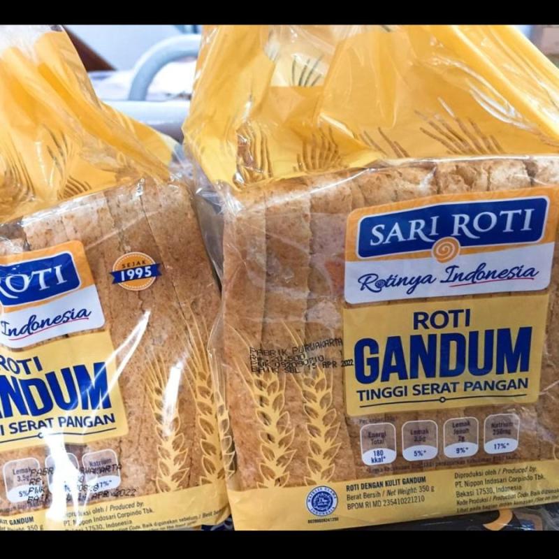 Jual Sari Roti Roti Gandum Tinggi Serat Pangan - Kemasan 350 Gr Di ...