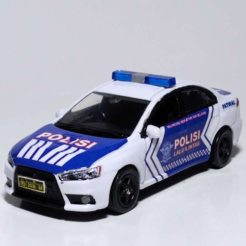Jual Diecast Mitsubishi Lancer Evo X Polisi Indonesia Pjr di Seller ...