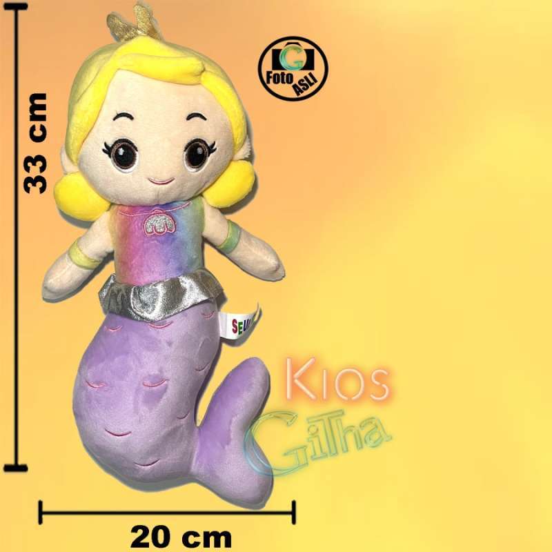 Jual Gratis Cetak Nama Boneka Mermaid Ratu Queen Putri Duyung SNI Kado ...