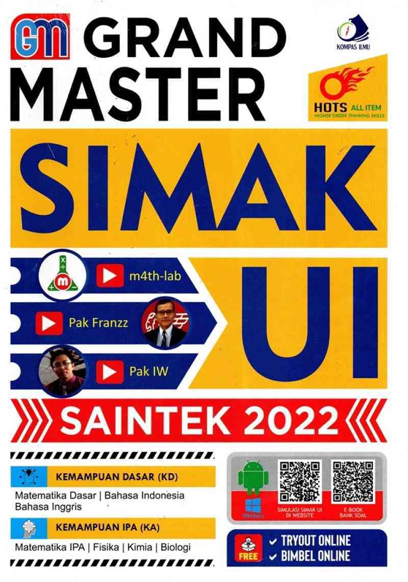 Promo Grand Master Simak Ui Saintek 2022 / Denih Handayani, Fransisko ...