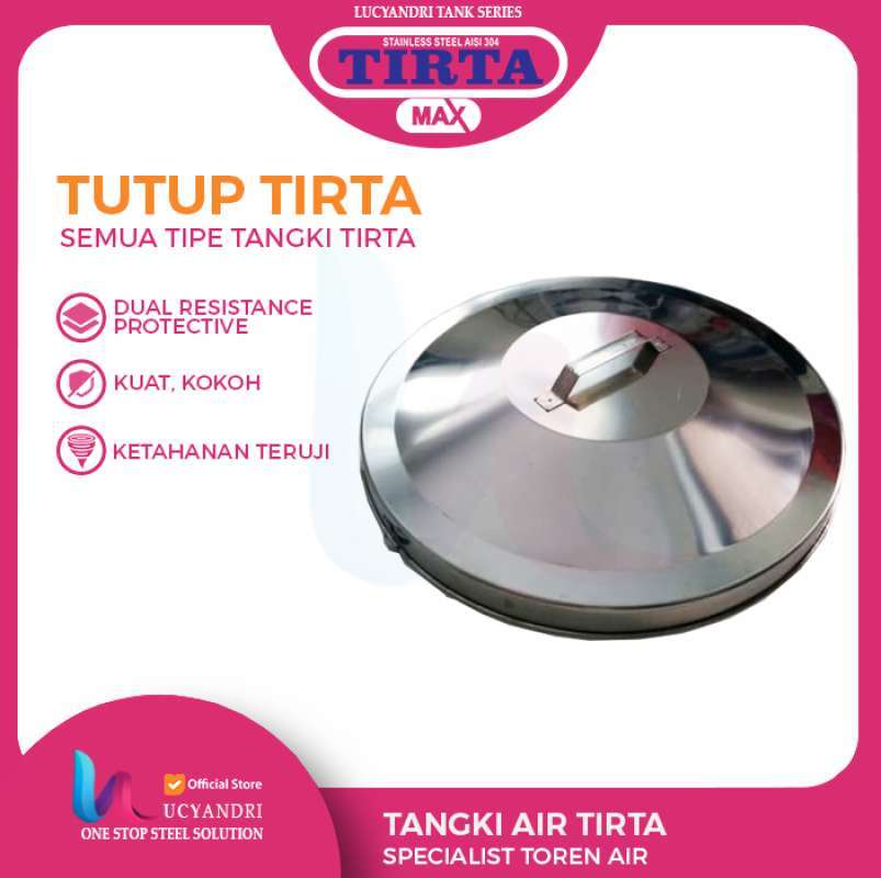 Jual Tutup Tangki Air Toren Air Tandon Air Tirta Stainless Steel ...