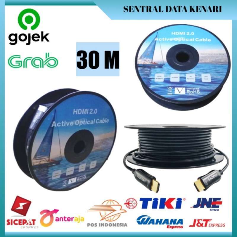 Promo kabel hdmi fiber optic 30 meter/cable hdmi fo 30m Diskon 23% di ...