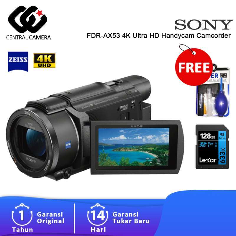 Promo Sony Fdr-ax53 4k Ultra Hd Handycam Camcorder Diskon 14% Di Seller ...